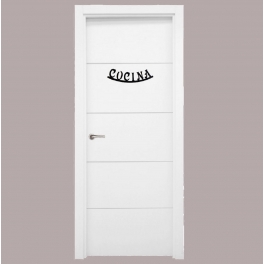 Rotulo indicativo Cocina